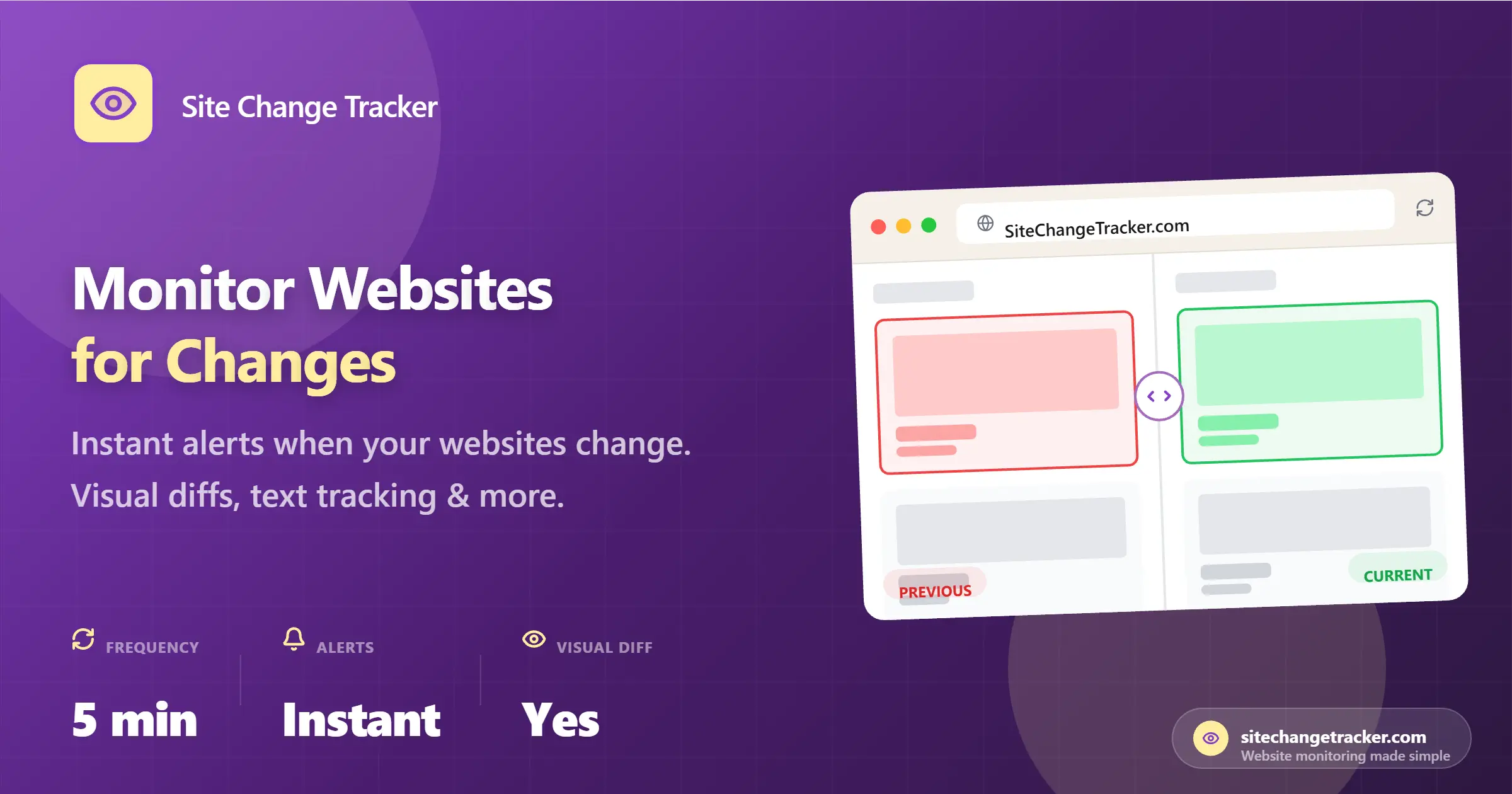 Site Change Tracker - Website Change Detection & Monitoring